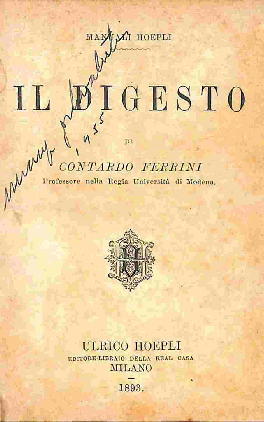 Manuali Hoepli il digesto - AASP
